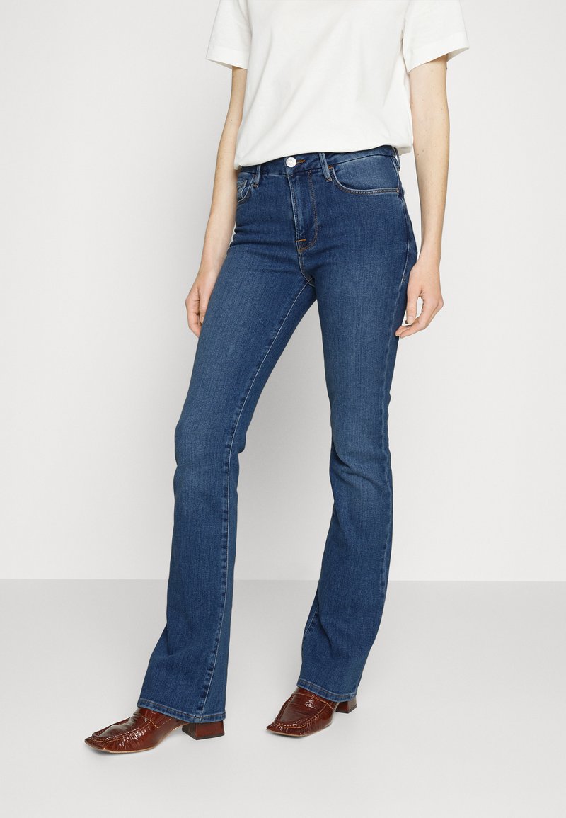 FRAME LE MINI - Jeans Bootcut - samson/dunkelblau - Zalando.ch