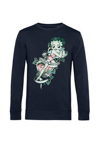 Henry Tiger BETTY BOOP SPOIL ME TATTOO - Sweatshirt - navy blue/dark ...