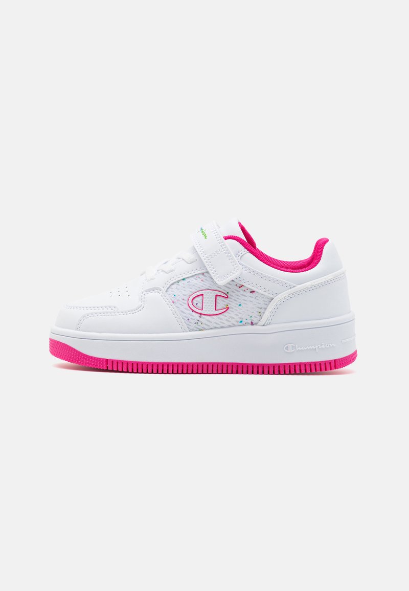 Champion RD18 PLATFORM ABSTRACT G PS UNISEX - Trainers - white/fuchsia ...