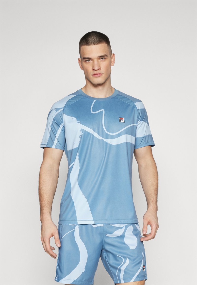 Fila CASSIAN - Sports T-shirts - captains blue/blågrå - Zalando.dk