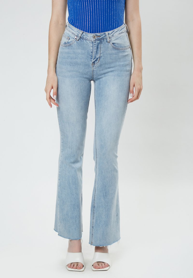 INFLUENCER Bootcut jeans - blue/blauw denim/bluedenim - Zalando.be