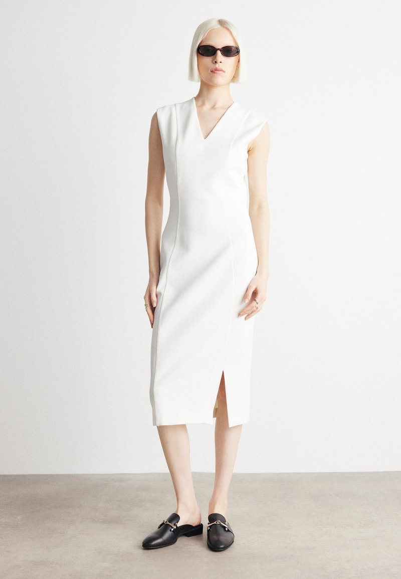 BOSS DUKEVA - Robe fourreau - open white/blanc - ZALANDO.BE