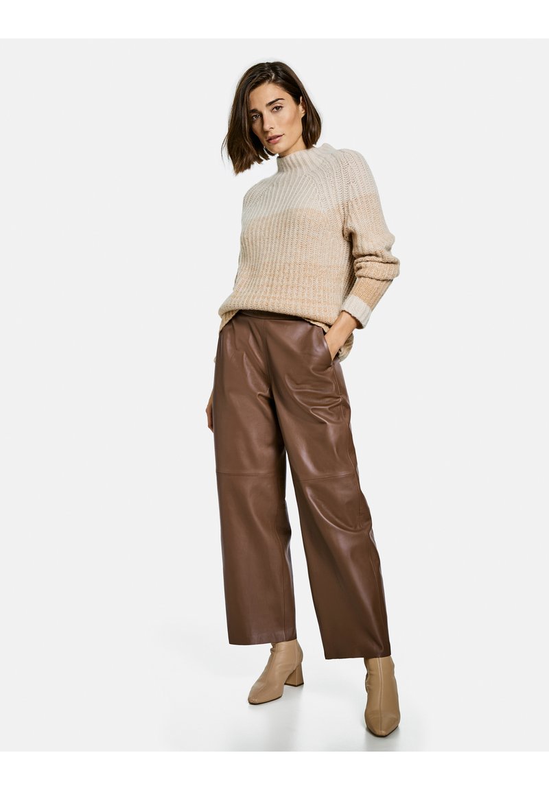Gerry Weber CULOTTE AUS LEDER - Trousers - hazelnut/brown - Zalando.de