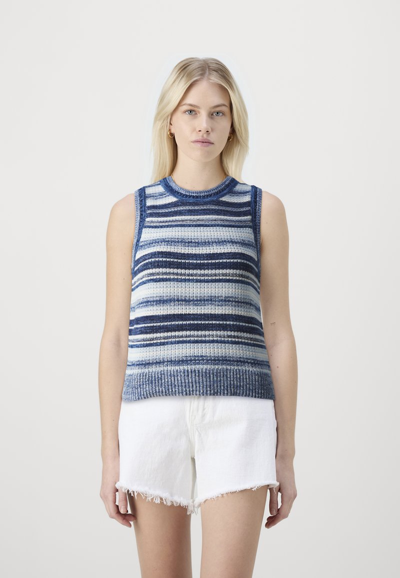 GAP HIGH NECK TANK - Jumper - blue marl/blue - Zalando.ie
