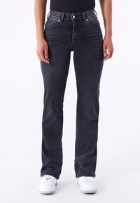 Dr.Denim LEXY STRAIGHT - Straight leg -farkut - black mist/musta ...