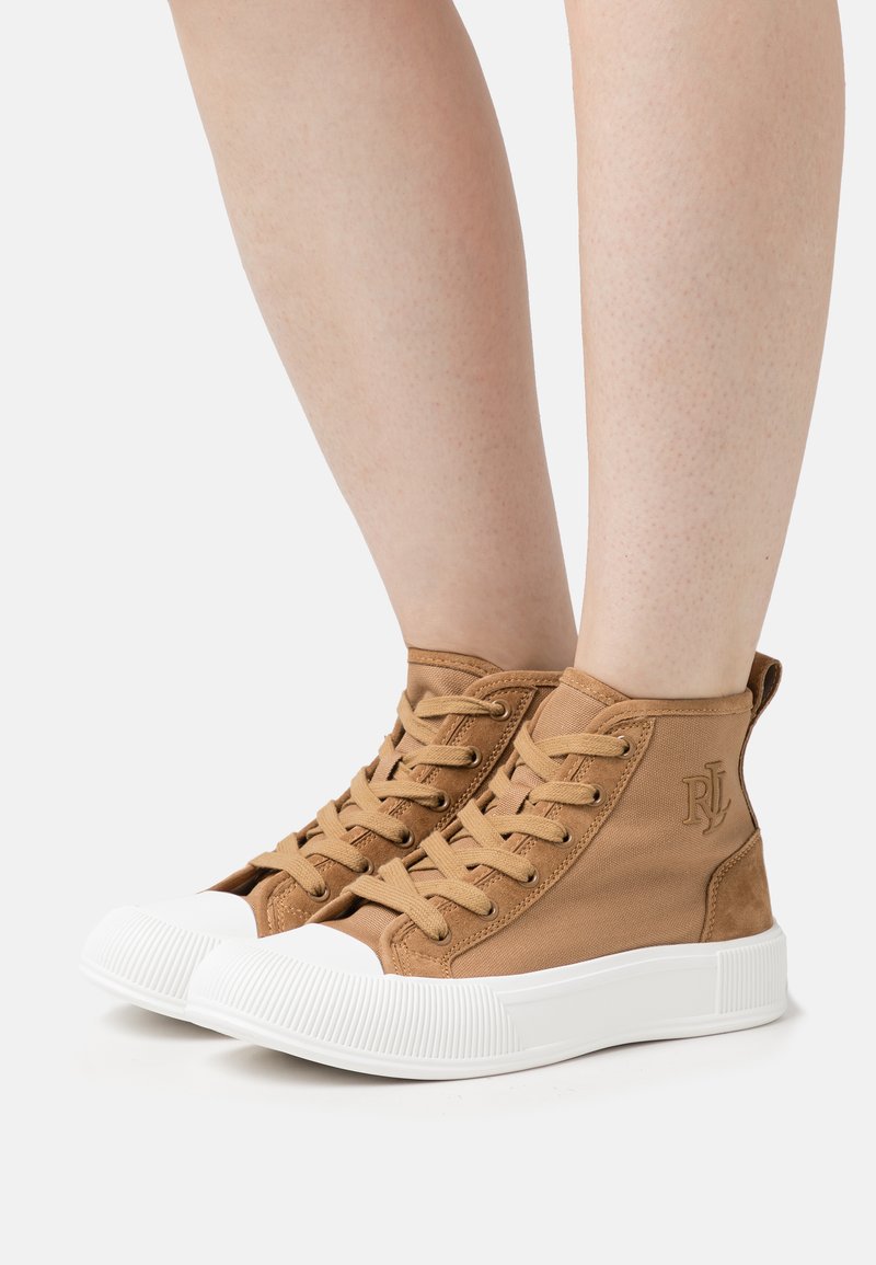 Lauren Ralph Lauren DAKOTA - High-top trainers - camel - Zalando.ie