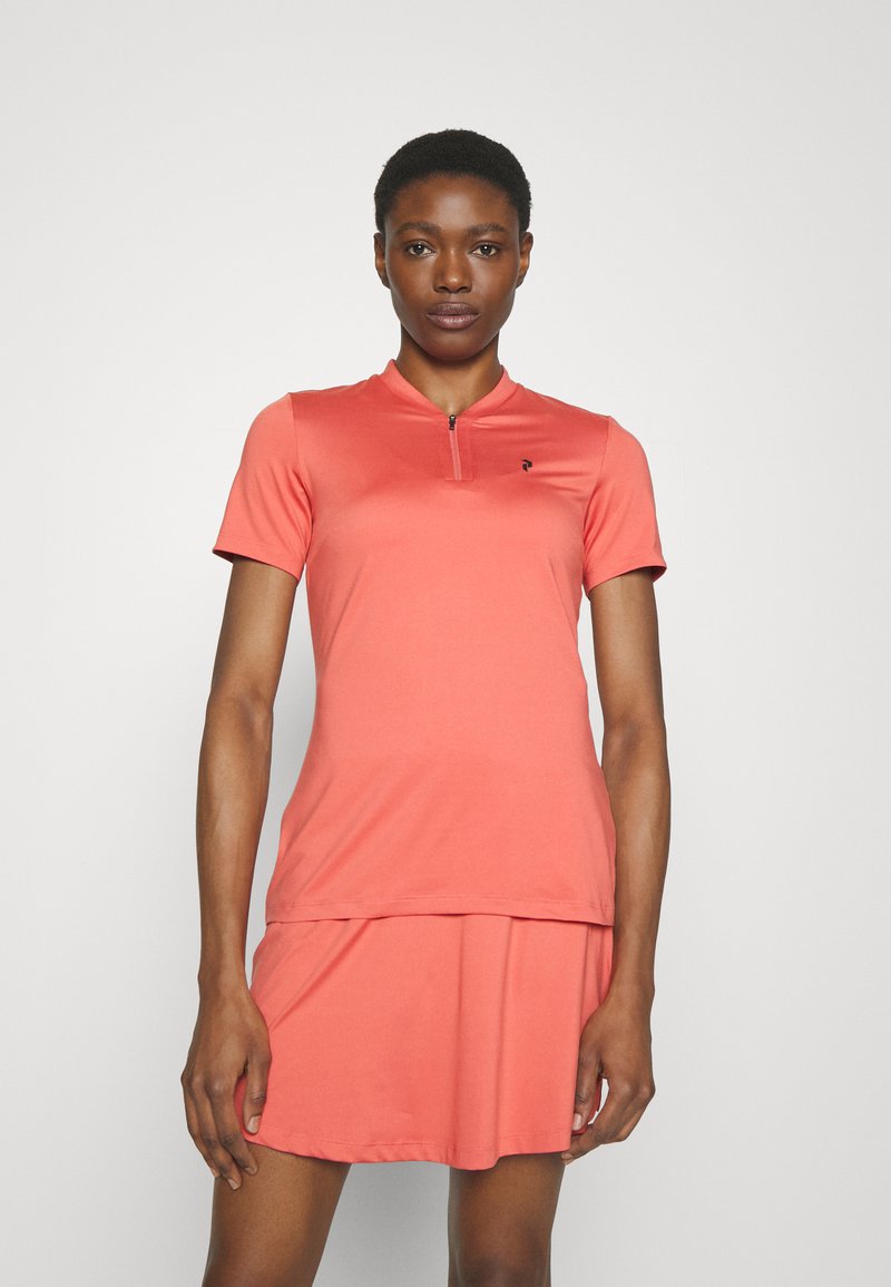 Peak Performance TURF ZIP - Poloshirt - trek pink/lichtrood - Zalando.be