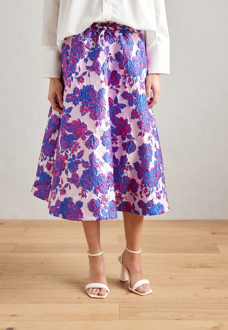 Lollys Laundry MIDI SKIRT - A-line skirt - dark lavender/purple ...