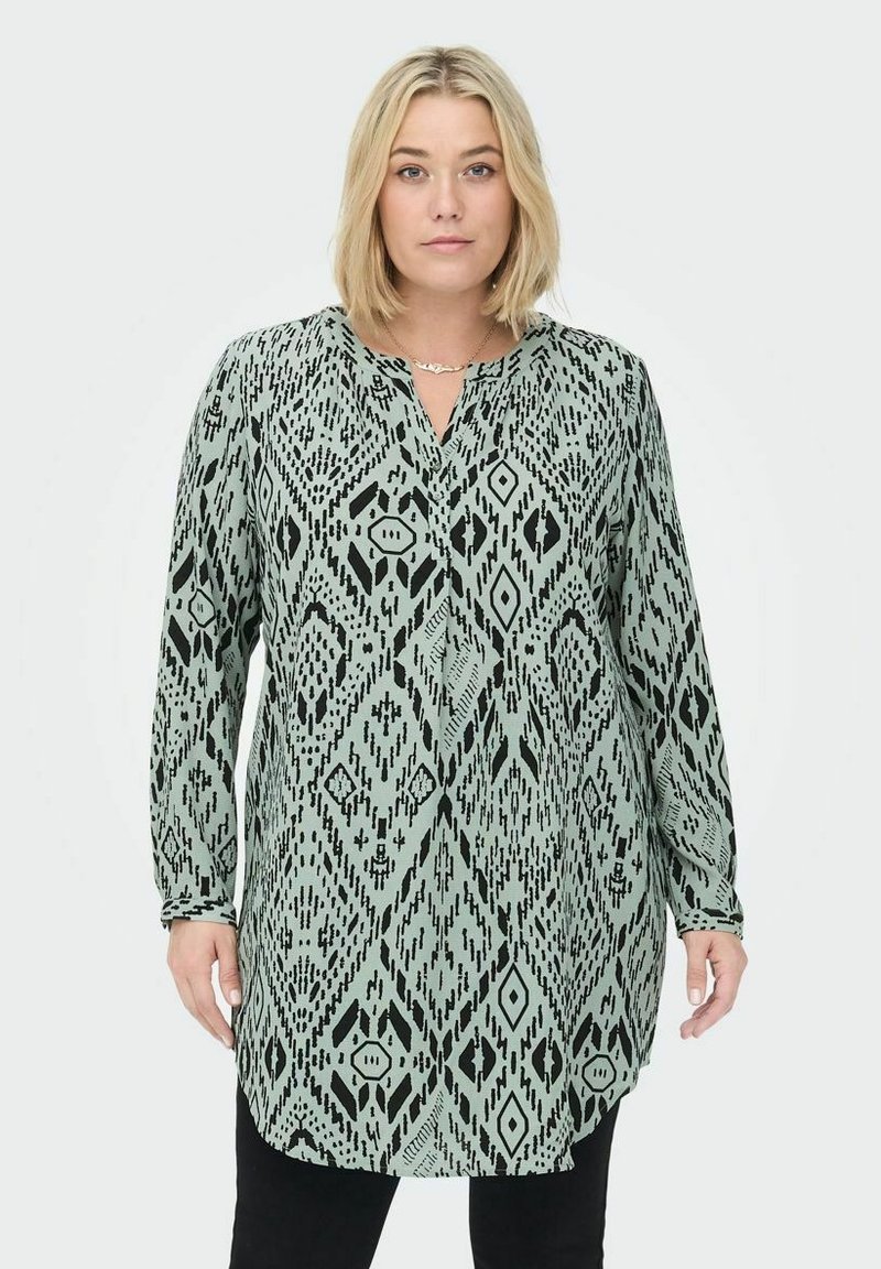 ONLY Carmakoma CURVY - Tunika - chinois green/ljusgrönmelerad - Zalando.se