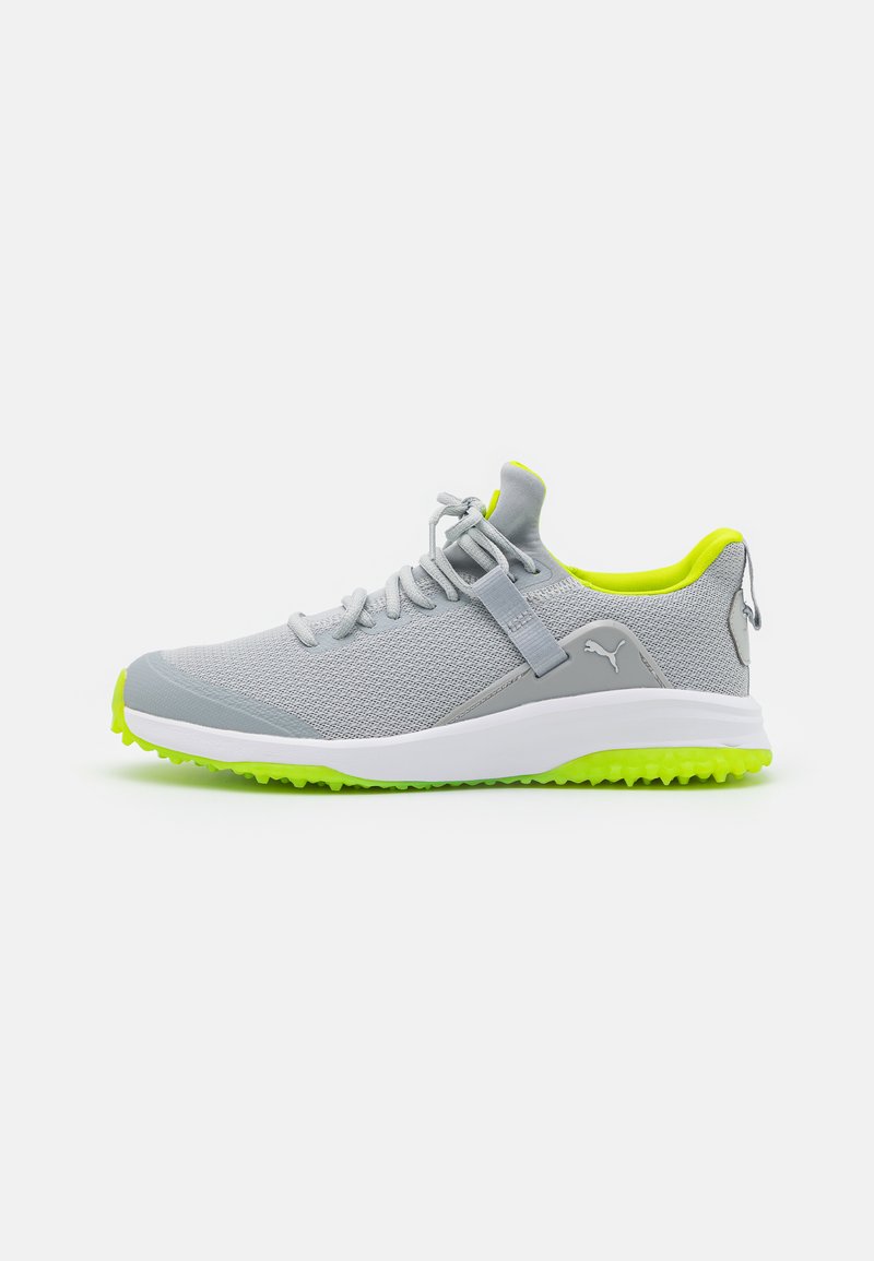 Puma Golf FUSION EVO - Golf shoes - high rise/limepunch/light grey ...