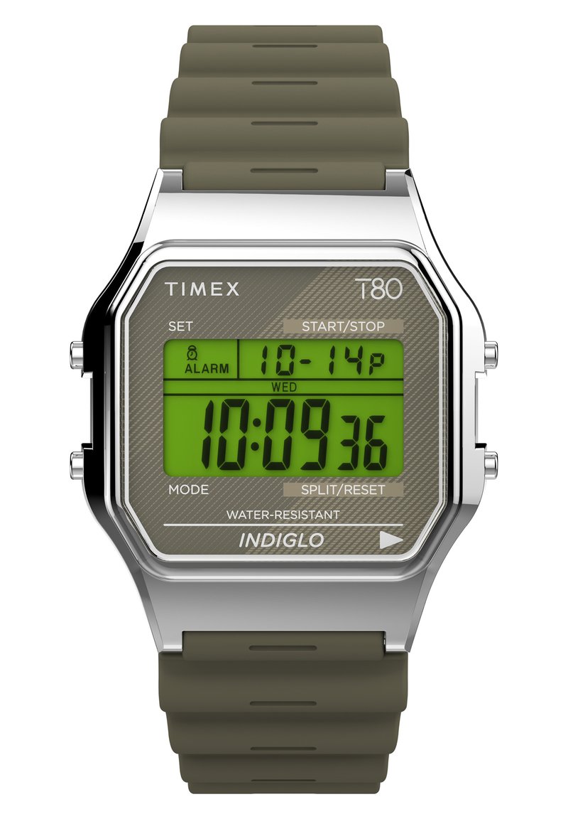 Timex TIMEX T80 34MM RESIN STRAP WATCH - Digitalure - green/grøn ...
