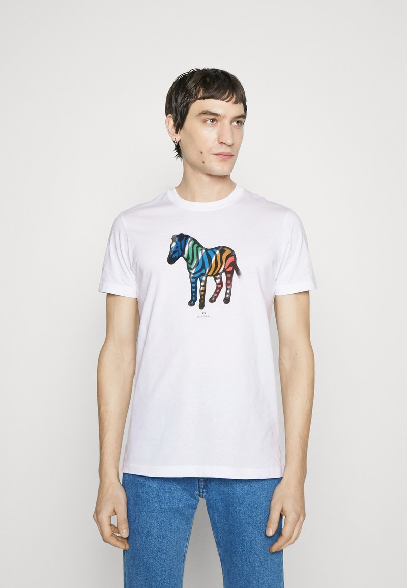 PS Paul Smith Print T-shirt - white - Zalando.co.uk