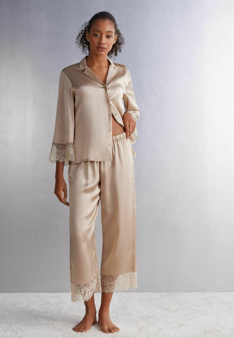 Intimissimi LIVING IN LUXE - Pyjamabroek - natürlich mandorla beige ...