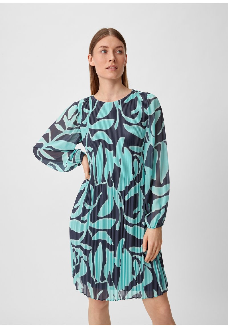 comma Sukienka letnia/granatowy - Zalando.pl