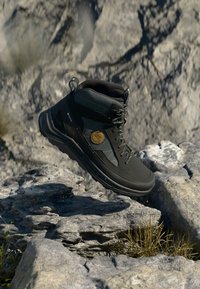 Hanwag ROTPUNKT LIGHT MID GTX - Hiking shoes - black/anthracite/black ...