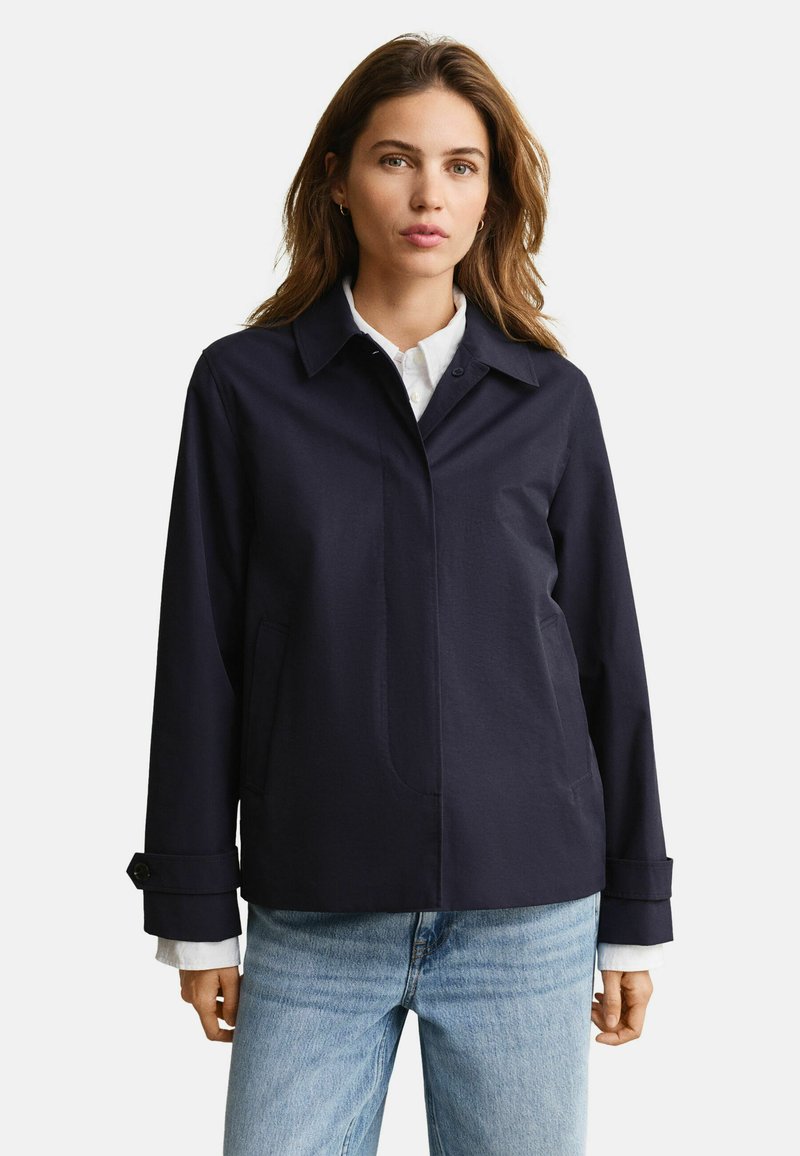 GANT CAR - Waterproof jacket - evening blue/dark blue - Zalando