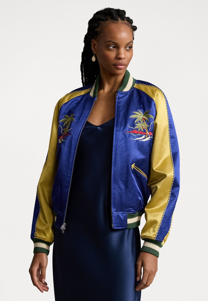 Polo Ralph Lauren EMBROIDERED BOMBER JACKET - Bomber Jacket - royal ...