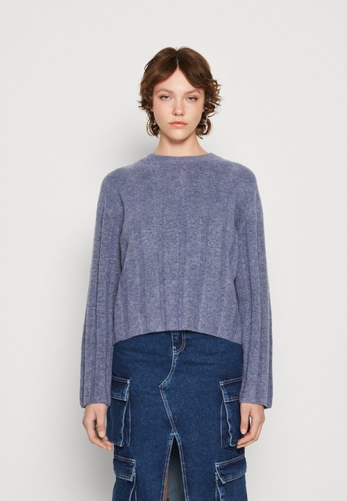 Weekday GRACE HALF ZIP SWEATER - Pullover - dirty white/beige - ZALANDO.CH