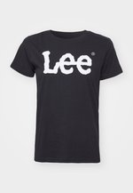 Lee LOGO TEE - T-shirt med print - black/svart - Zalando.se