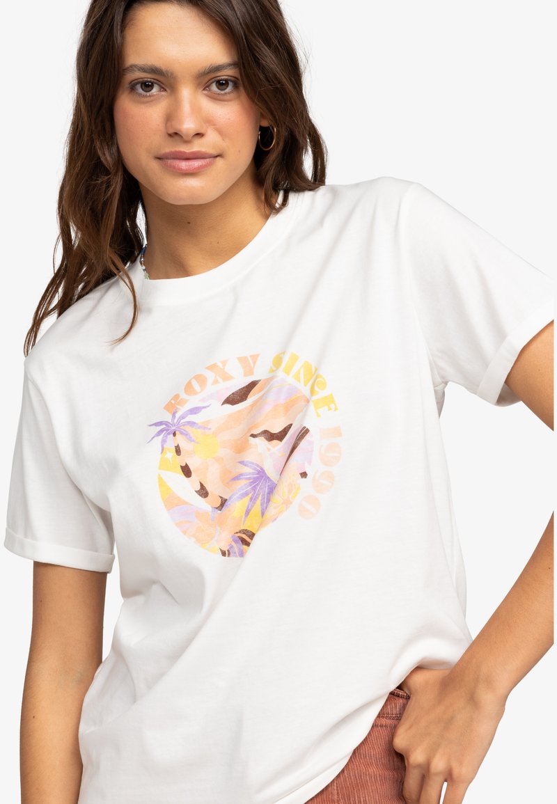 Roxy SUMMER FUN - T-Shirt print - snow white/weiß - Zalando.ch