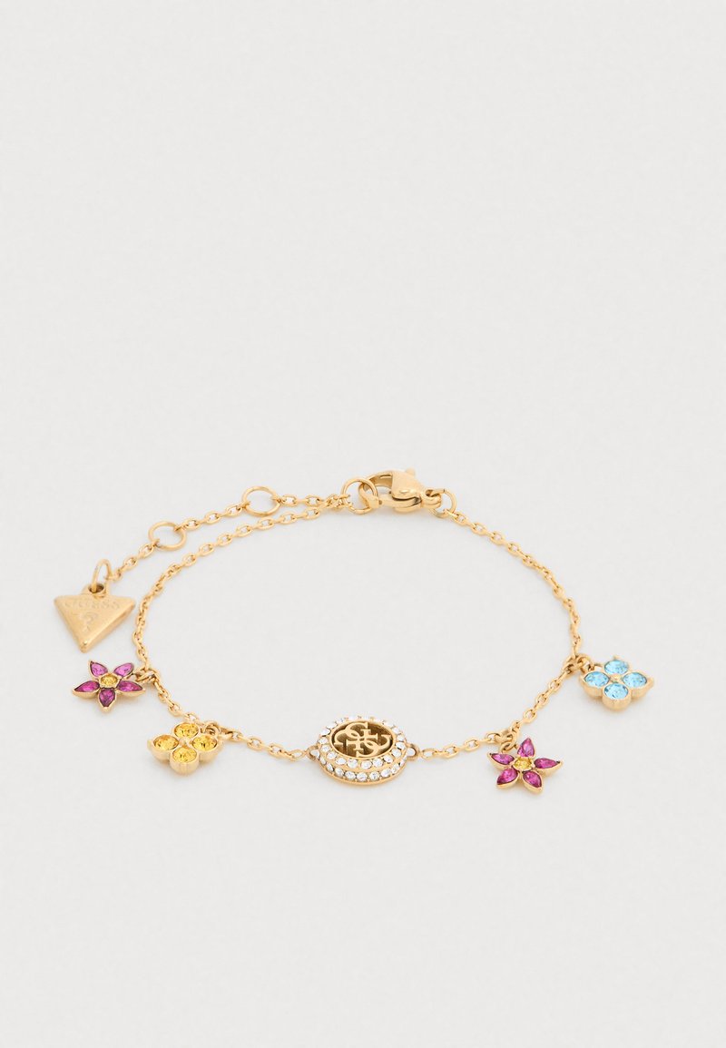 Guess FLOWER - Armband - yellow gold-coloured/multi-coloured/goldfarben ...