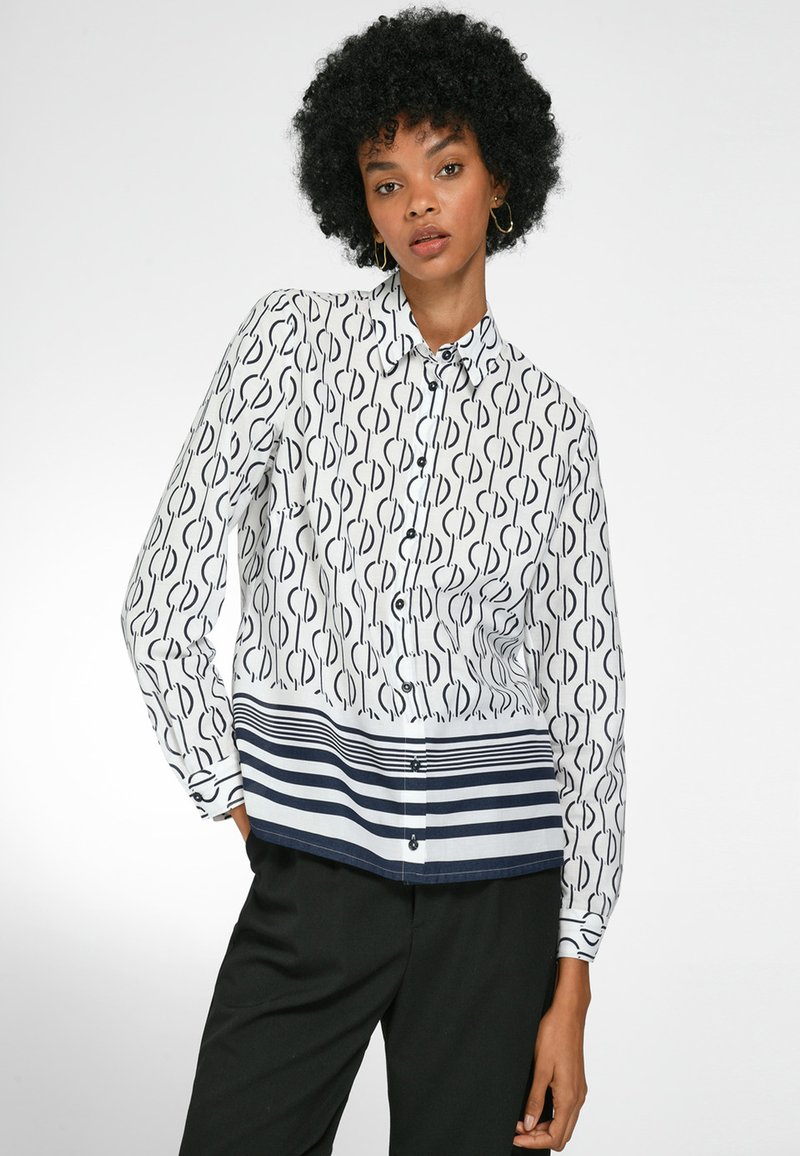 PETER HAHN Button-down blouse - weiss/white - Zalando