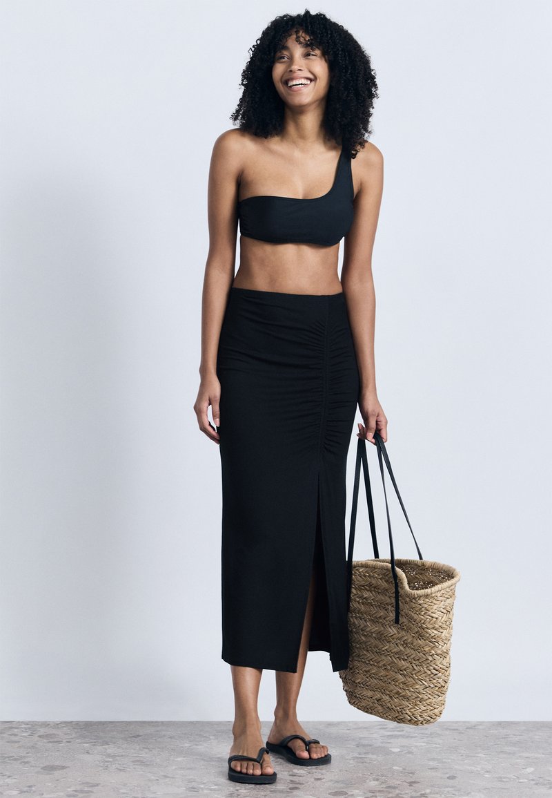 LASCANA MIDIROCK RAIN - Strandaccessoire - black/schwarz - Zalando
