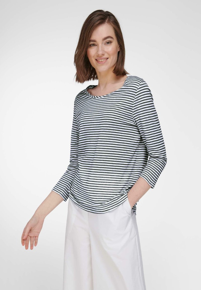 PETER HAHN Long sleeved top - blau natur/blue - Zalando