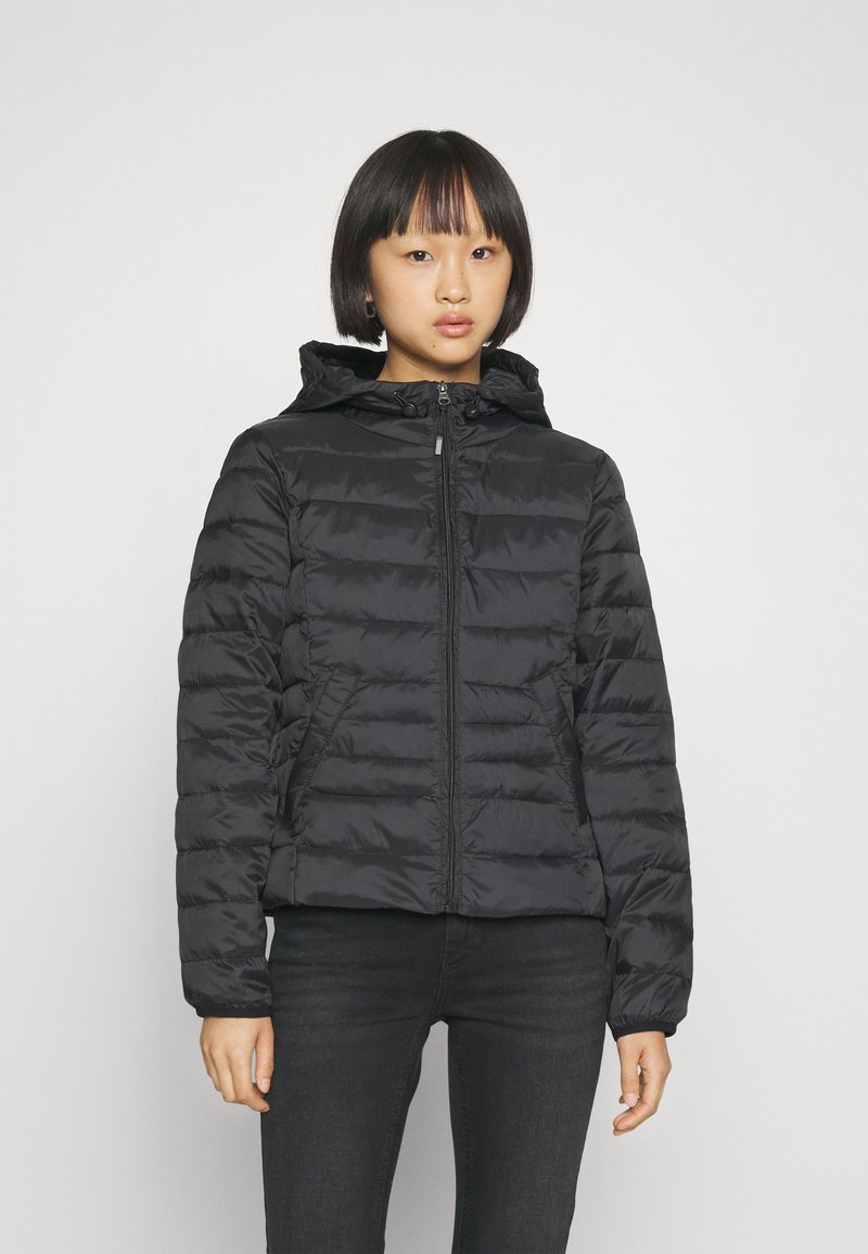Vero Moda Petite VMMIKKOLA SHORT HOODY JACKET - Winter jacket - black ...
