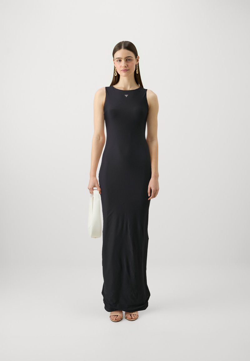 Guess KIM TANK LONG DRESS - Jerseyklänning - jet black/svart - Zalando.se