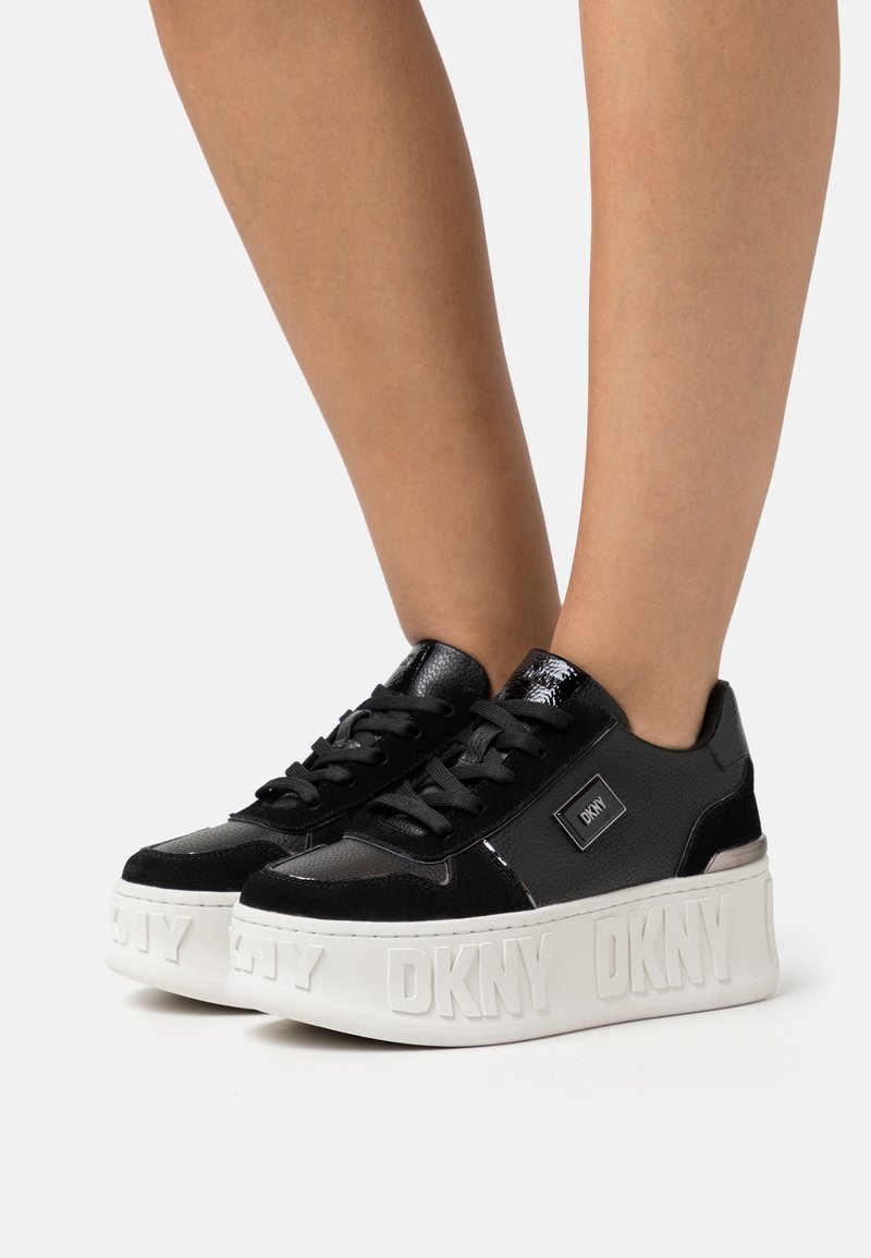 DKNY LOWEN PLATFORM - Sneaker low - black/schwarz - Zalando.de