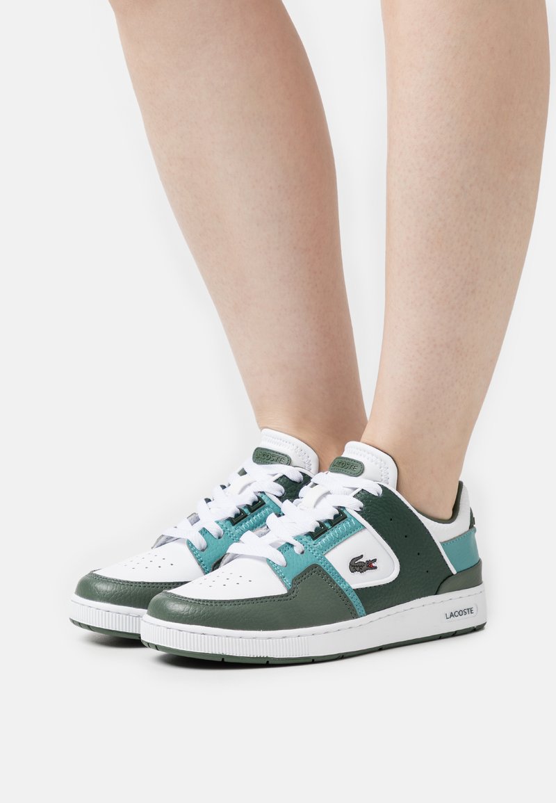 Lacoste COURT CAGE - Trainers - white/green/green - Zalando.ie