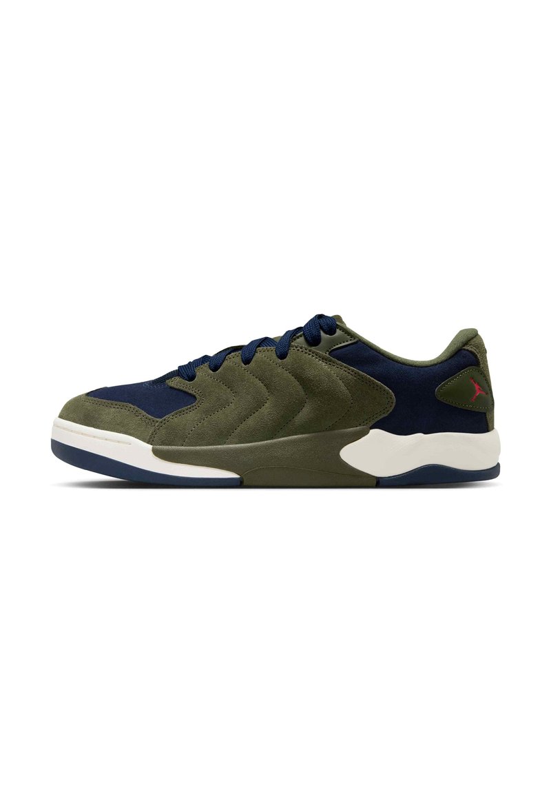 Jordan SESSION - Trainers - cargo khaki/obsidian chile red pale ivory ...