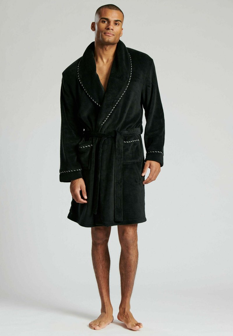 Loungeable LOUNGEABLE WITH ROPE - Peignoir - black/noir - ZALANDO.BE