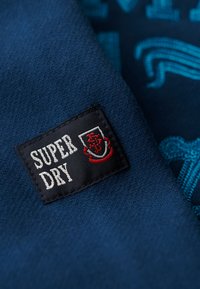 Superdry ATHLETIC SCRIPT EMBROIDERED GRAPHIC - Kapuzenpullover - blue ...
