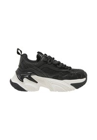 Buffalo FION ONE - Zapatillas - black white/negro jaspeado - Zalando.es