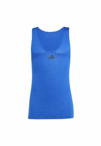 adidas Performance WORKOUT STRINGER - Top - semi lucid blue black/blue ...