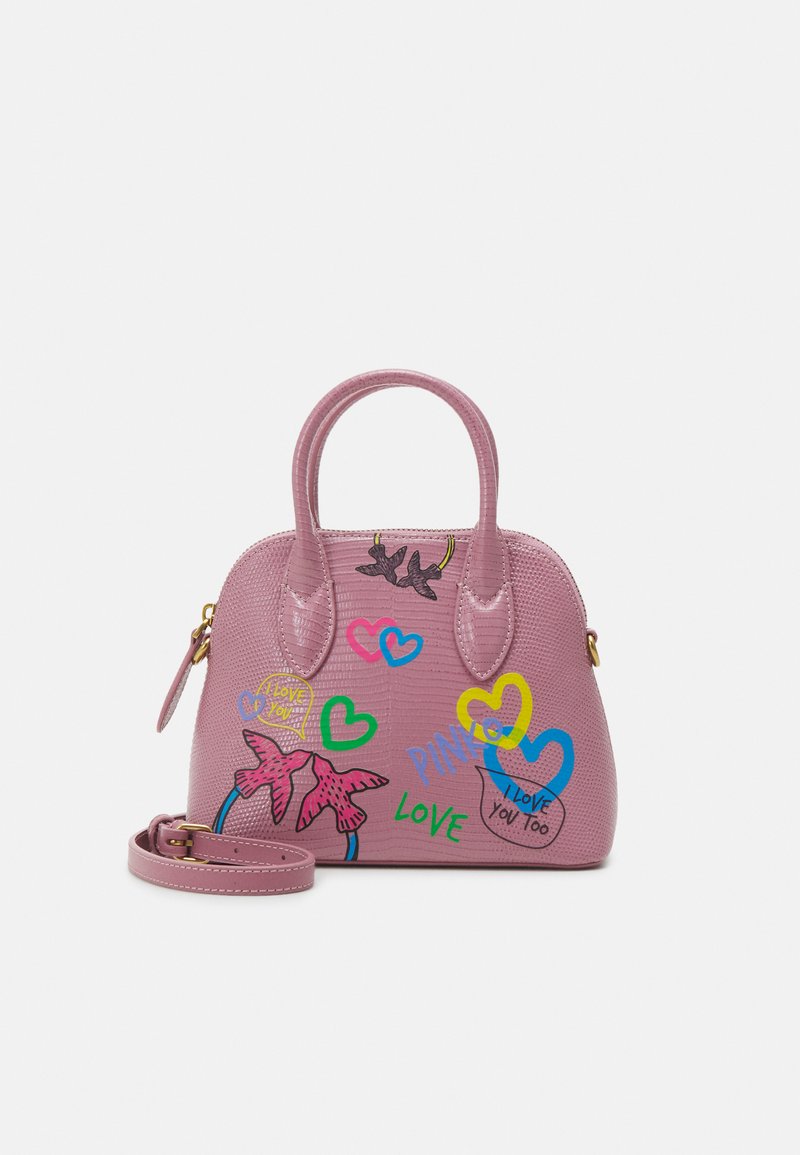 Pinko MINI STREET ART LOVE LUCERTOLINA SETA - Handtasche - rosa ...