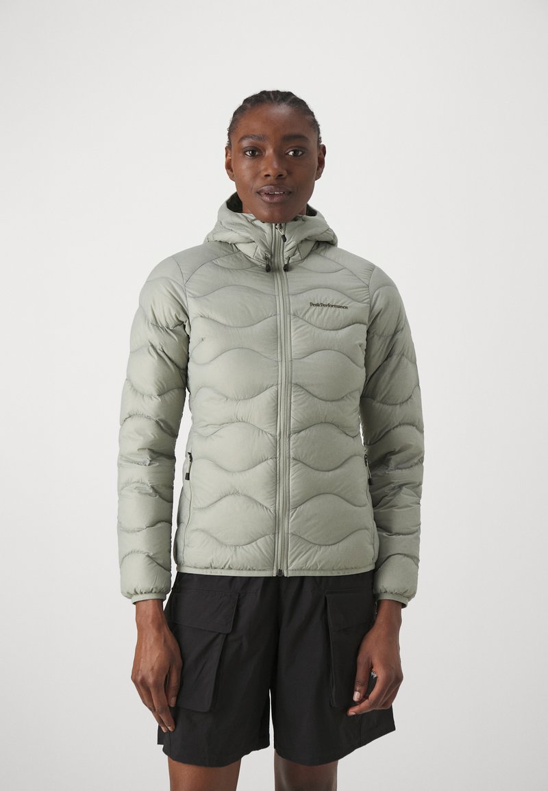 Peak Performance HELIUM HOOD - Jachetă cu puf - green/kaki - Zalando.ro