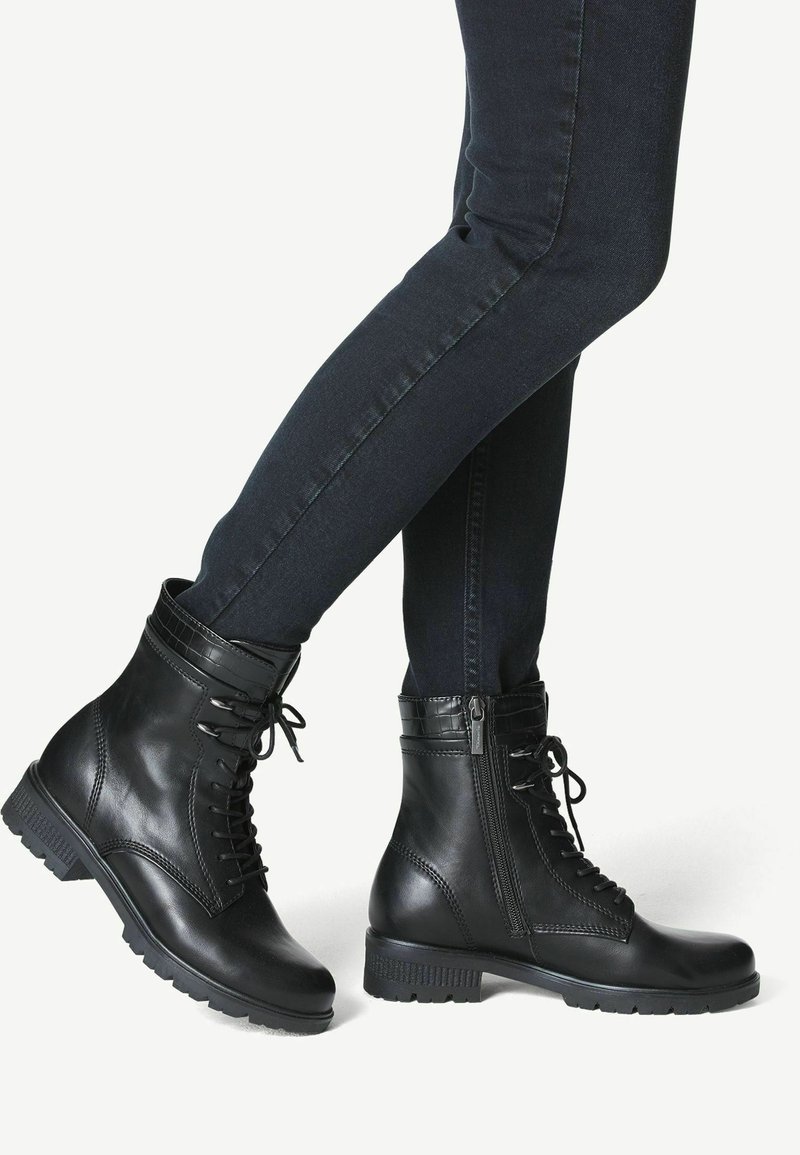 Tamaris Bottines à plateau - black/noir - ZALANDO.FR