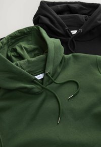 Next 2 PACK - REGULAR FIT - Hanorac - black khaki/negru - Zalando.ro