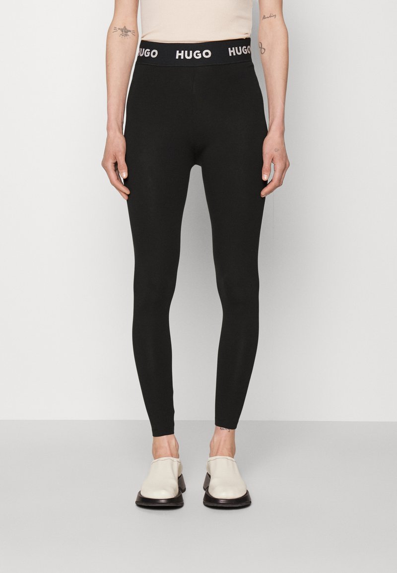 HUGO EASY - Leggings - Trousers - black - Zalando.ie