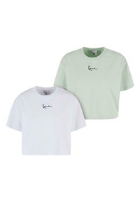 Karl Kani SMALL SIGNATURE 2-PACK ESSENTIAL CROP - T-shirts med print ...