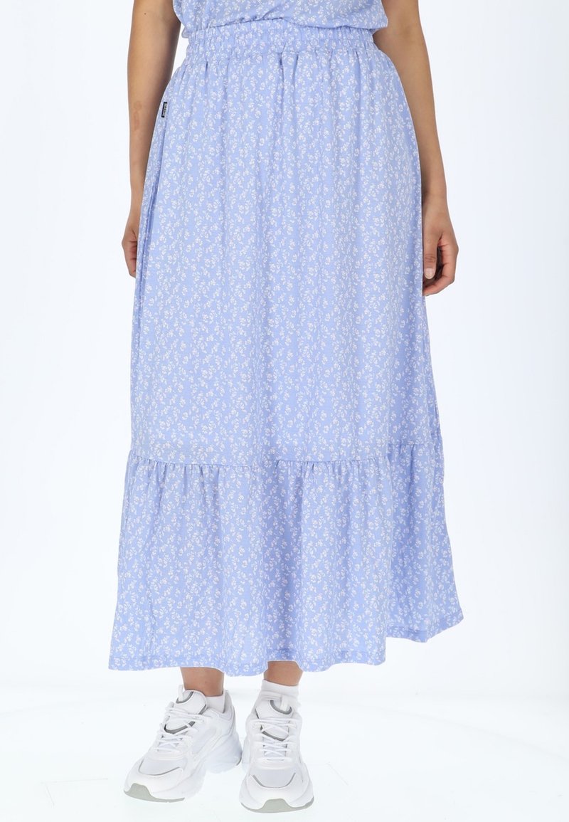 Seaside MAINE LONG W - Maxi skirt - blue flower/multi-coloured - Zalando.ie