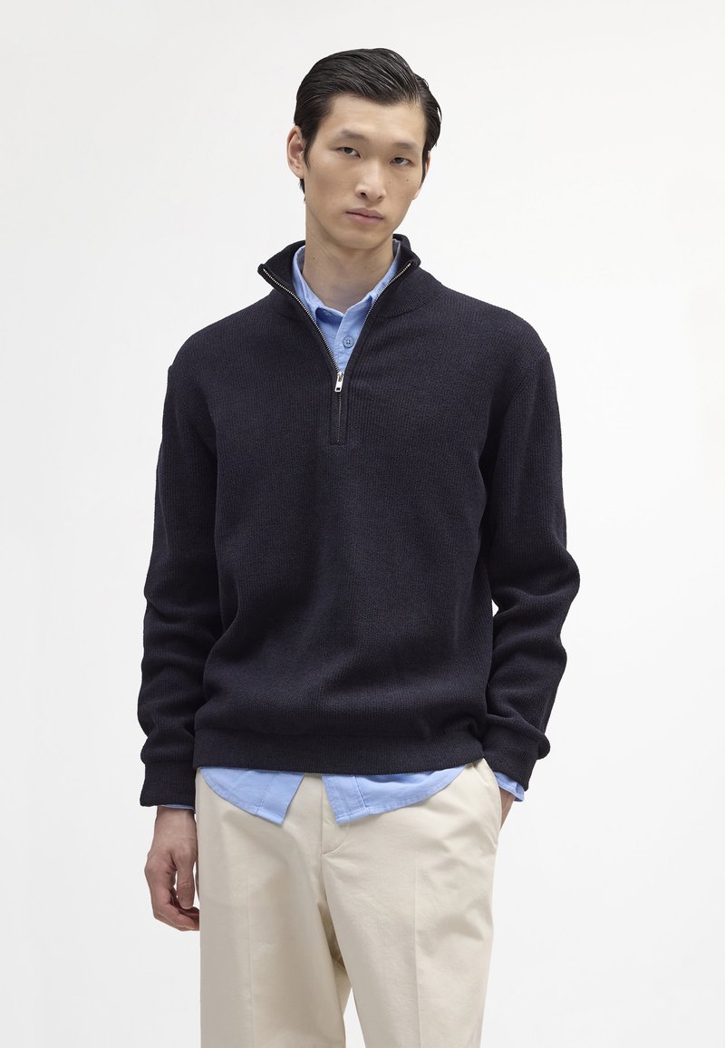 NN.07 DANNY HALF ZIP 6429 - Jumper - navy blue/dark blue - Zalando