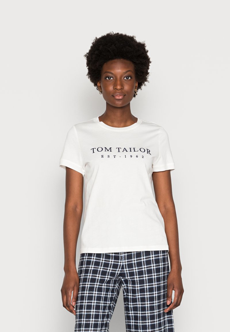 TOM TAILOR CREW NECK - T-Shirt print - whisper white/weiß - Zalando.de