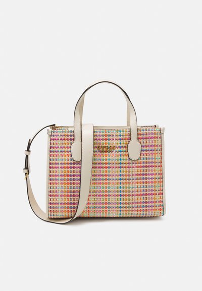 Guess STARK ZIP BOTTOM TOTE - Shopping Bag - brown multi/braun - Zalando.ch