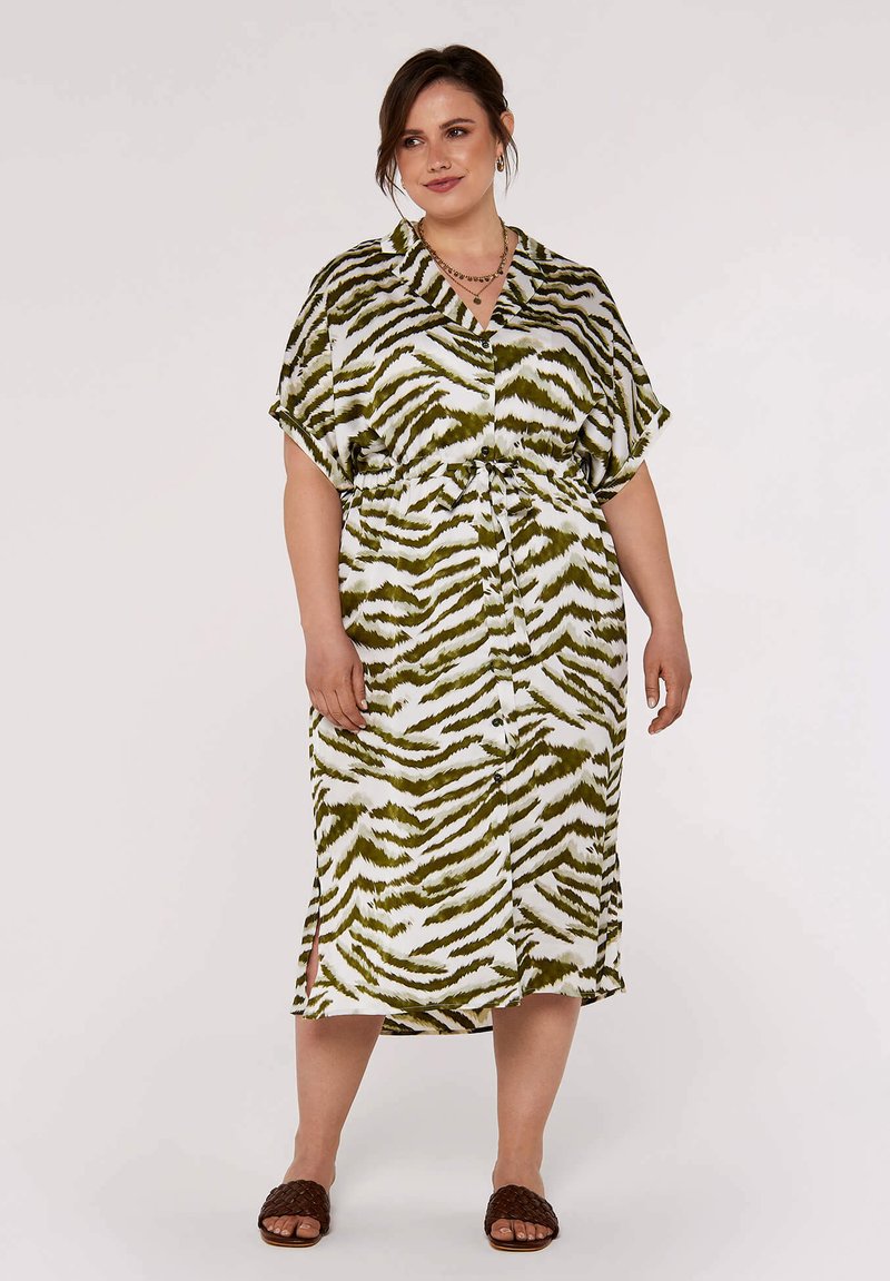 Apricot CURVE TIGER MIDI - Shirt dress - khaki - Zalando.de