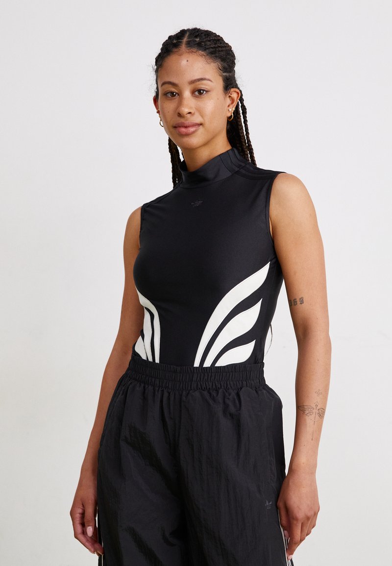 adidas Originals ATLANTA SLEEVELESS BODYSUIT - Top - black/sort ...