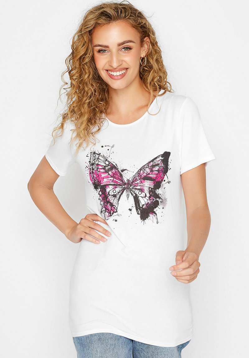 Long Tall Sally GRAPHIC - T-shirts print - white/hvid - Zalando.dk